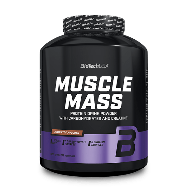 Muscle Mass pudră de băutură cu carbohidrați și proteine – BioTechUSA